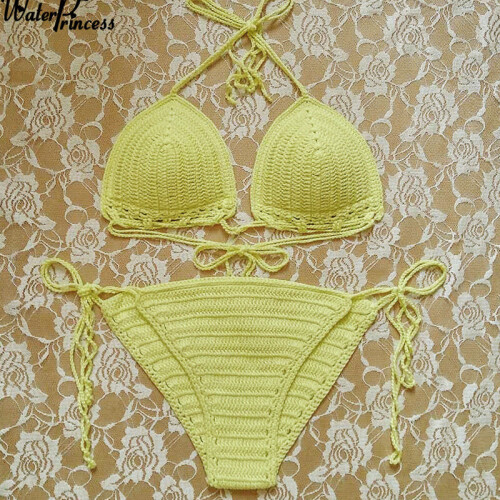 Bikinis Crochet Bikini Set Sexy Women Swimwea Female Summer Swimsuit ...
