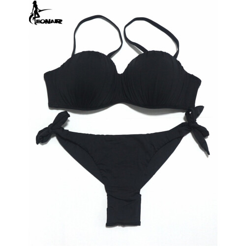 Push Up Bikini Top Fold Women Swimsuit Removable Shoulder Straps ...