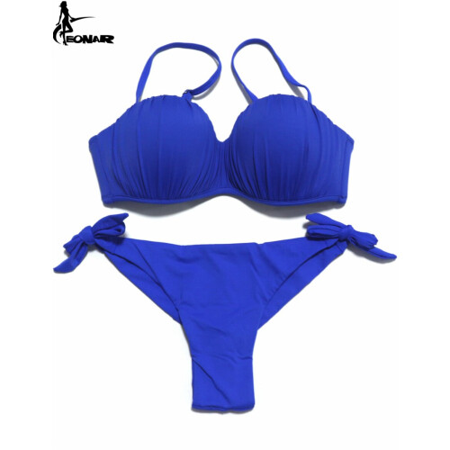 Push Up Bikini Top Fold Women Swimsuit Removable Shoulder Straps