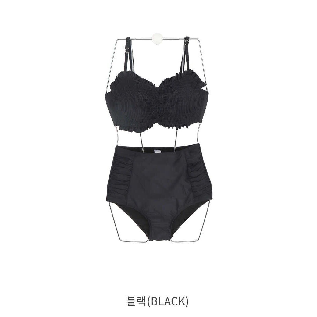 Women's Bikini Set High Waist Padded Biquini Folding Swimwear Swimsuit ...