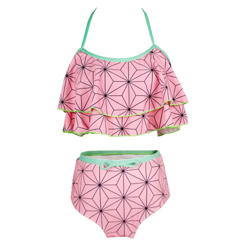 WomenDemon Slayer Kamado Nezuko Swimsuit Bikini Cosplay Two Piece ...