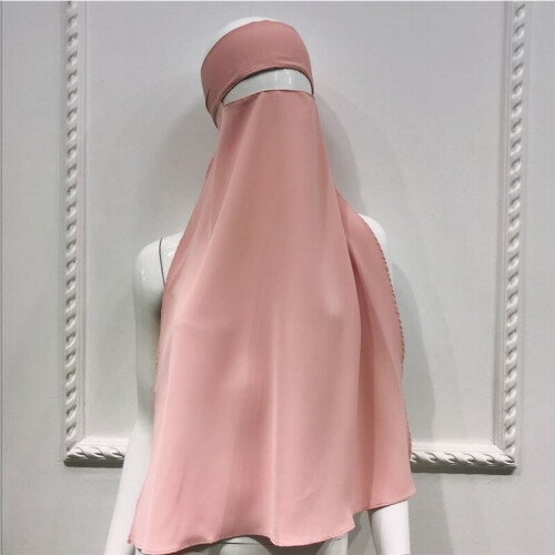 Ramadan Islamic Niqab Burqa Bonnet Hijab Cap Muslim Solid Arab Ladies ...