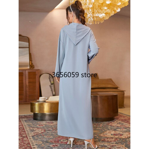 Ramadan Eid Mubarak Caftan Satin Abaya Dubai Arabic Turkey Islam Muslim Modest Dress Kaftans For ...