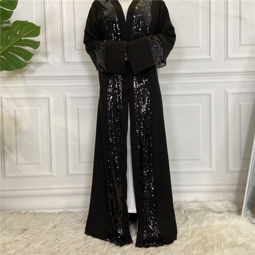 Kaftan Open Abaya Dubai Robe Longue Kimono Femme Musulmane Pakistani Turkey Islamic Arabic ...