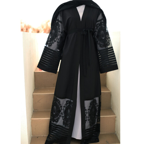 Ramadan Eid Mubarak Abayas For Women Dubai Kaftan Turkey Kimono Cardigan Robe Muslim Hijab Dress ...