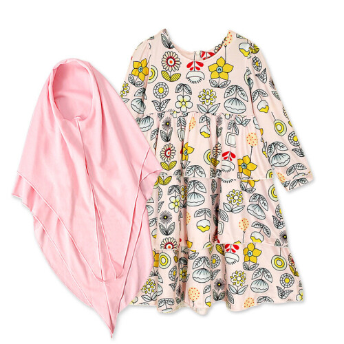 Islamic Clothing Girls Abaya For Children Child Hijab Muslim Prayer ...