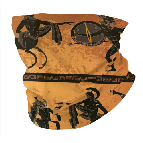 Polyester Bandana Magic Men's Scarf Ancient Greece Figure Pottery ...