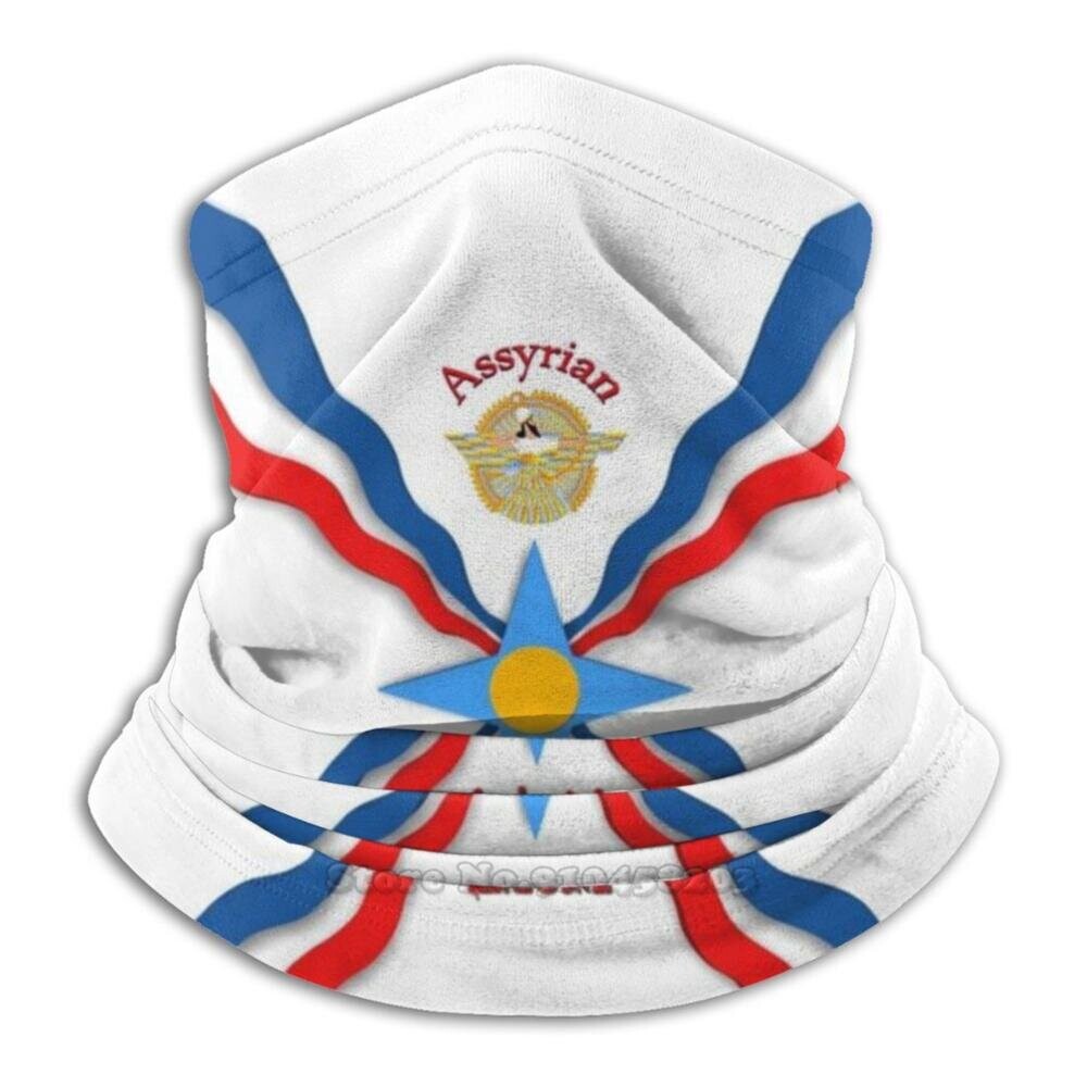 Assyrian Flag Cycling Motorcycle Headwear Washable Scarf Neck Warmer ...