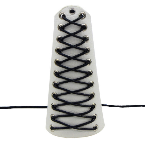 Gothic Punk Arm Sleeve Cosplay Lace Cross Bandage Harness Wide Cuff ...