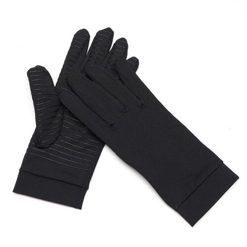 (Black-M) Copper Compression Arthritis Gloves Hand Gloves Hand Wrist ...