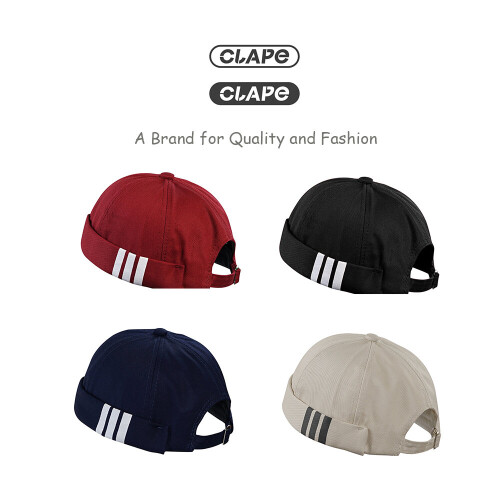 Clape Cotton Beanie Hats Hip Hop Streetwear Brimless Docker Cap Miki ...