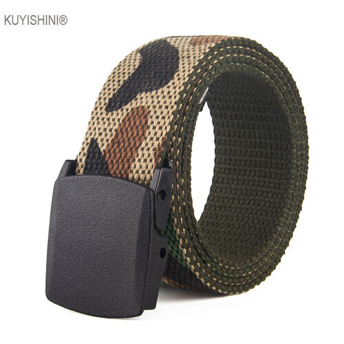 Unisex Military Camouflage Canvas Belt Double Sided Use Nylon Belts POM ...