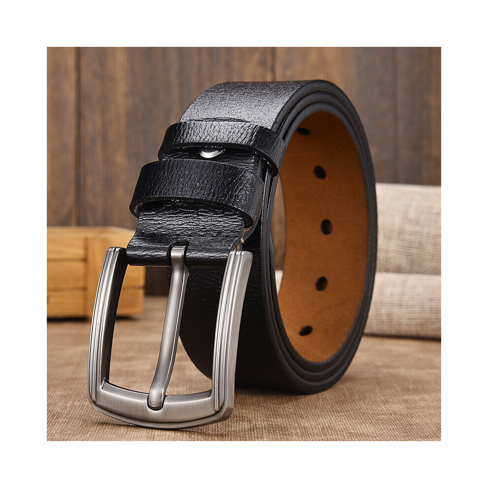 (nz333 black White-95cm less 27 Inch 95CM) [LFMB]cow leather strap male ...