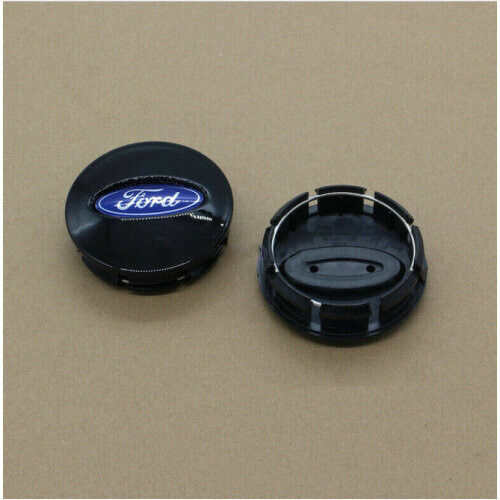 4pcs 65mm Black Center Wheel Hub Caps Emblem Cover Cap Fit For Ford on ...