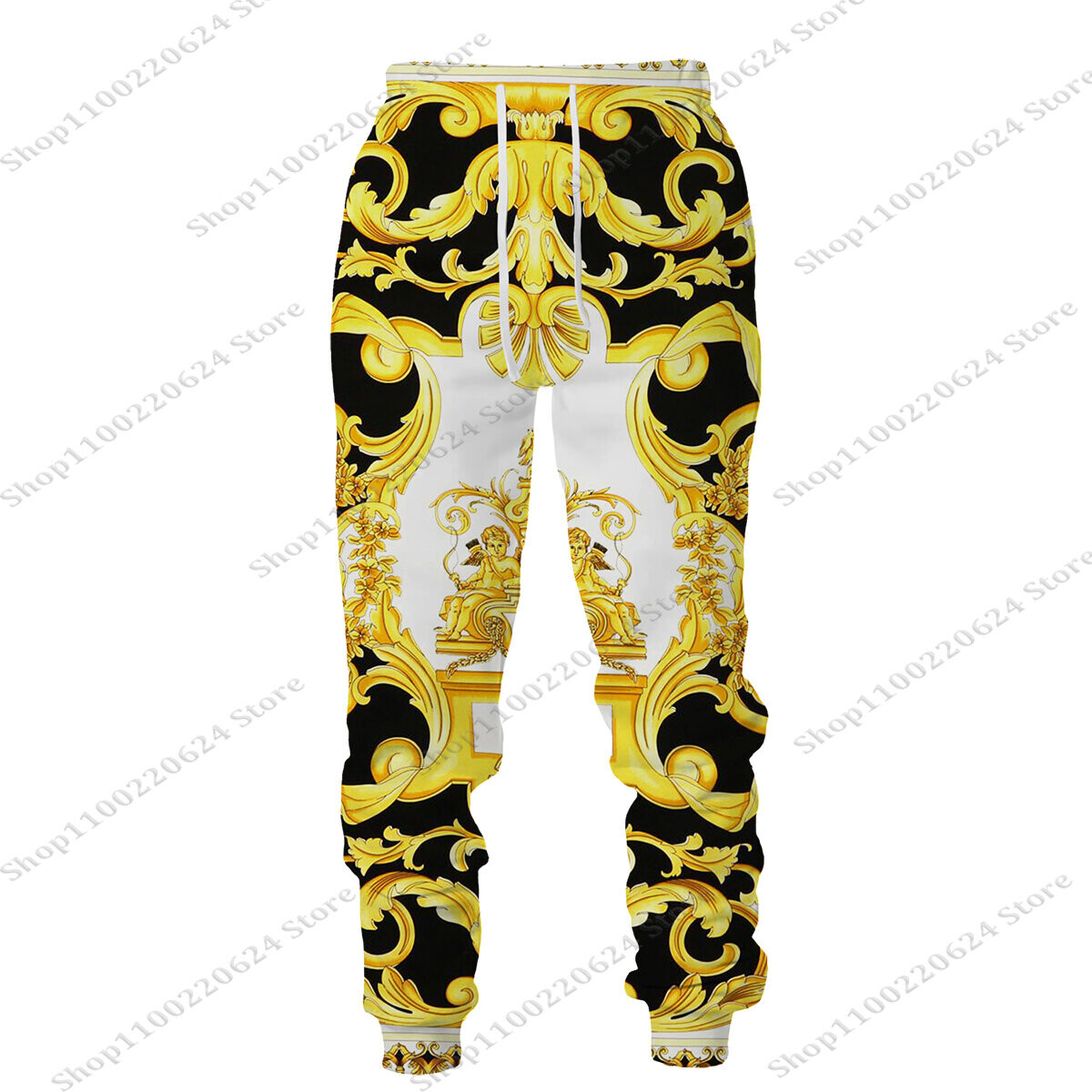 Golden Pattern Chain 3D Printed Men's Tracksuit Hoodie Pants Set ...