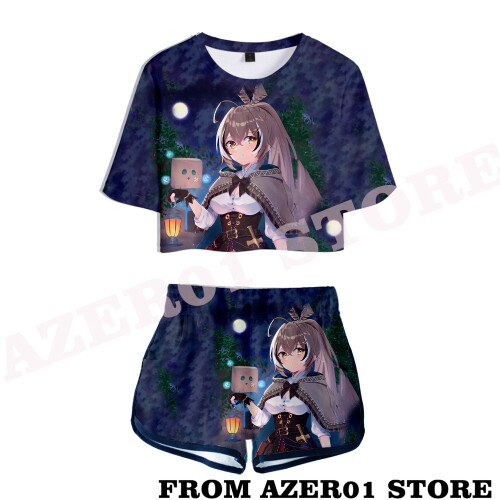 HOLOLIVE VTuber Nanashi Mumei Merch T-shirt Tee Sets Summer unisex Sets ...