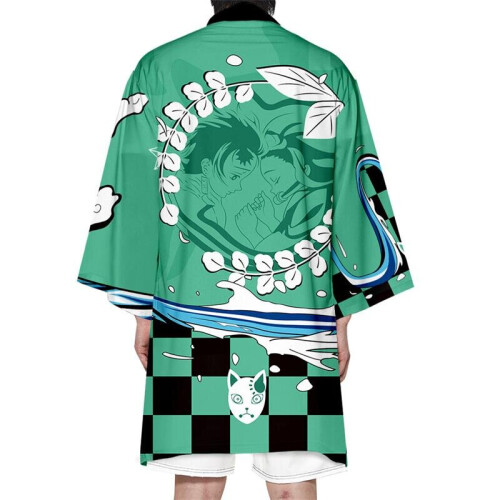 Demon Slayer Kimetsu No Yaiba Cosplay Costume Haori Anime Kimono Kamado ...