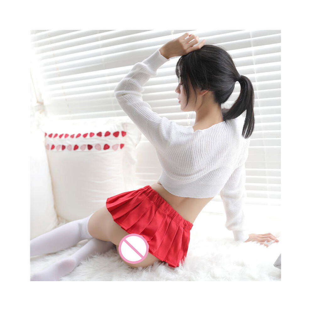 Sexy Women Pleated Skirt A-Line MINI Skirt Low Rise Ruffled Skirt Micro Mini Skirt Night Club ...