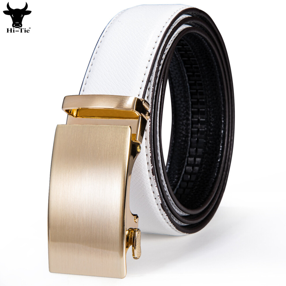 Smooth Automatic Buckles Mens Belts Leather Ratchet Waistband Belt for Men Dress Jeans Suit Wedding XL on OnBuy