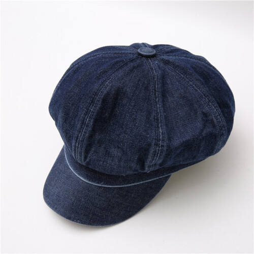 Women Men Autumn Winter Artist Cap Solid Newsboy Cap Painter Cap ...