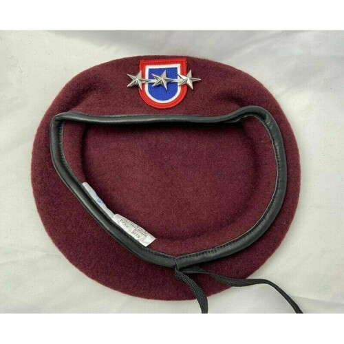 Us Army 82nd Airborne Division Beret Officer 3 star Lieutenant General ...