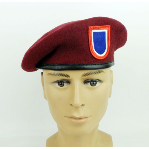 U.S. Army 82nd Airborne Division Special Forces Red Beret Hat Wool Military Store on OnBuy