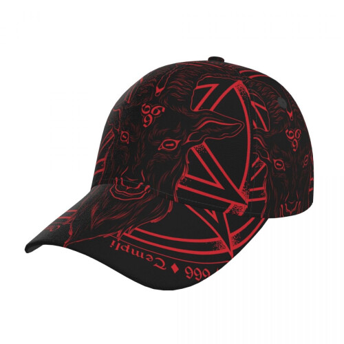 Baseball Cap Baphomet Demon Goat Head Hat High Man Racing Motorcycle ...