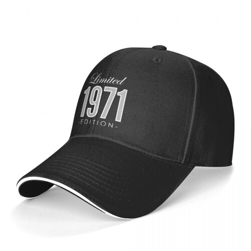 1971 Edition Birthday Baseball Cap Meaning University Hip Hop Hats High ...