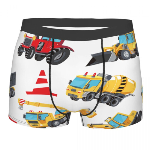 Boxershorts Men Comforable Panties Set Trucks Cars And Road Signs ...