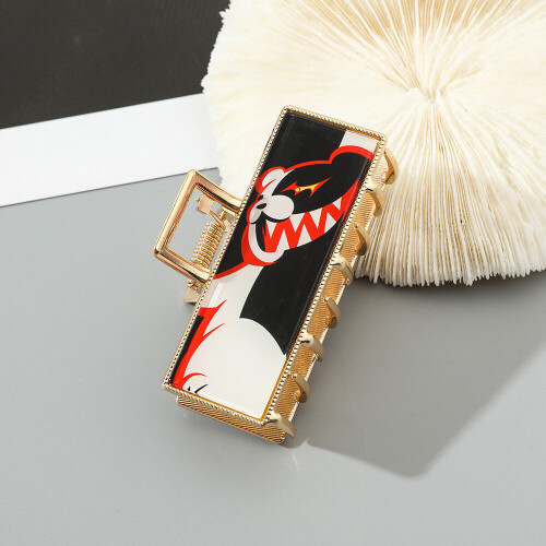 Anime Monokuma Hair Clip Danganronpa Enoshima Junko Cosplay Hairpin ...