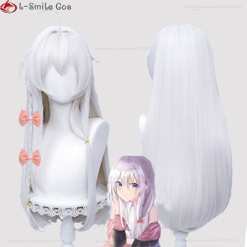 Anime Wandering Witch The Journey Of Elaina Elaina Cosplay Wig Long Silver Heat Resistant Halloween Wigs Wig Cap on OnBuy