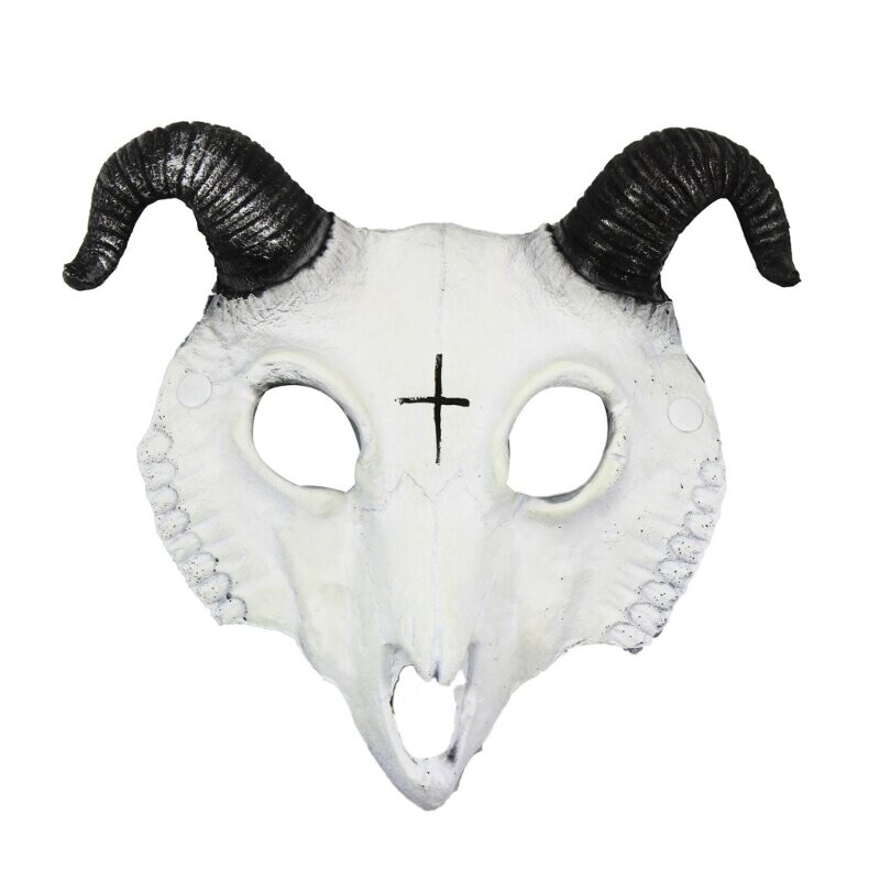 Halloween PU foam Demon Face Mask Devil mask cosplay Goat mask sheep ...
