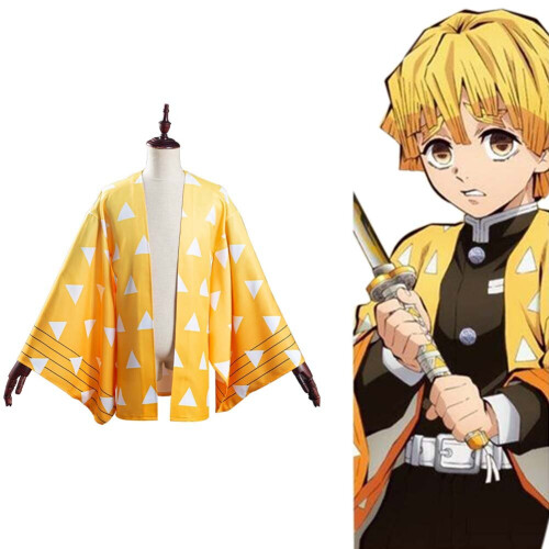(In Stock) Anime Demon Slayer Kimetsu no Yaiba Agatsuma Zenitsu Cosplay ...