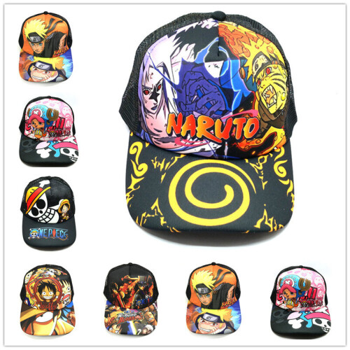 ONE PIECE Monkey D. Luffy Tony Chopper cartoon Cosplay Print Sun Hats ...