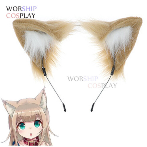 osakana cosplay Necklace 40hara Kinako Cat Kitty cosplay Brown Ear Tail ...