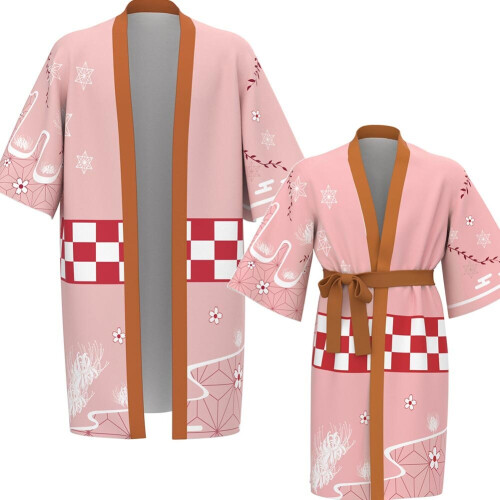 Kids Adult Demon Slayer Kamado Nezuko Rengoku Kyoujurou Cosplay Robe ...