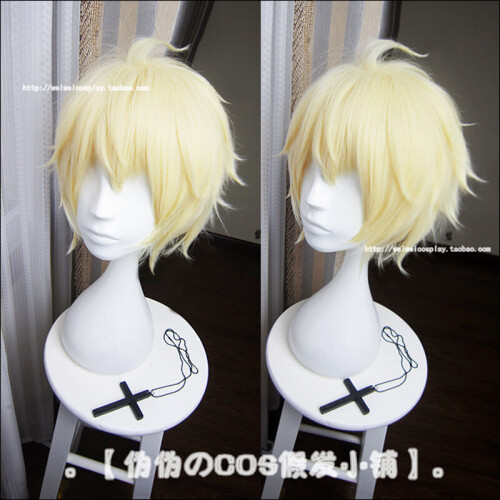 Owari no Seraph Of The End Mikaela Hyakuya Short Milk Blonde Heat Resistant Hair Cosplay Costume ...