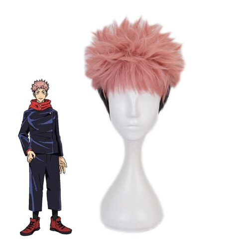 Anime Jujutsu Kaisen Cosplay Yuji Itadori Wig Jujutsu Kaisen Yuji ...