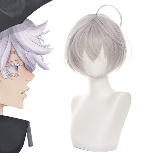Tokyo Revengers Senju Kawaragi Wig Cosplay Costume Silver Gray Short ...