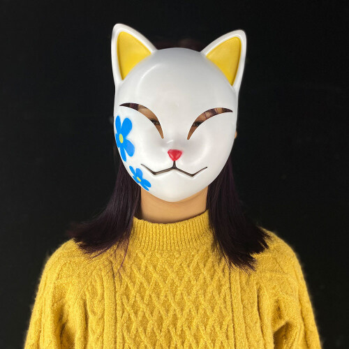 Cosmask Niman Demon Slayer Blade Kazomon Tanjiro Zhenshi Half-Face Mask ...