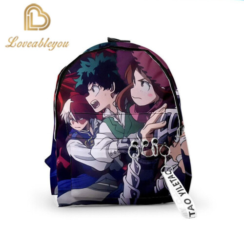 Anime Bag Cosplay Accessories School Student 3D Print Backpack Teenager ...