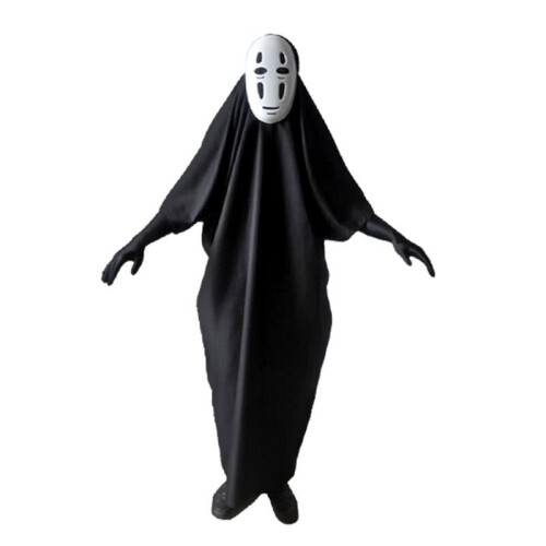 Cosplay Costume No Face Man Spirited Away Costume with Mask gloves for ...