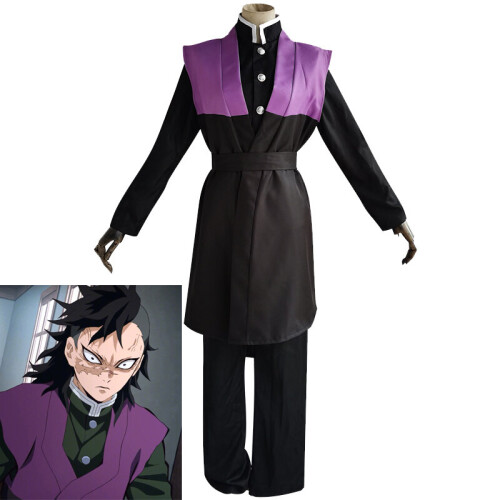 Kimetsu no Yaiba Shinazugawa Genya Cosplay Costumes Demon Slayer ...