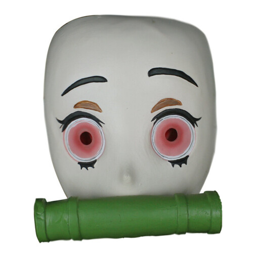 Demon Slayer Cosplay Mask Kamado Nezuko Mask Kimetsu no Yaiba Half Face ...