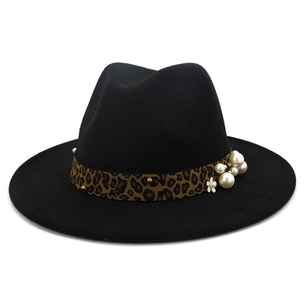 Winter Autumn Woolen Women Men Ladies Fedoras Hat Jazz Caps European ...