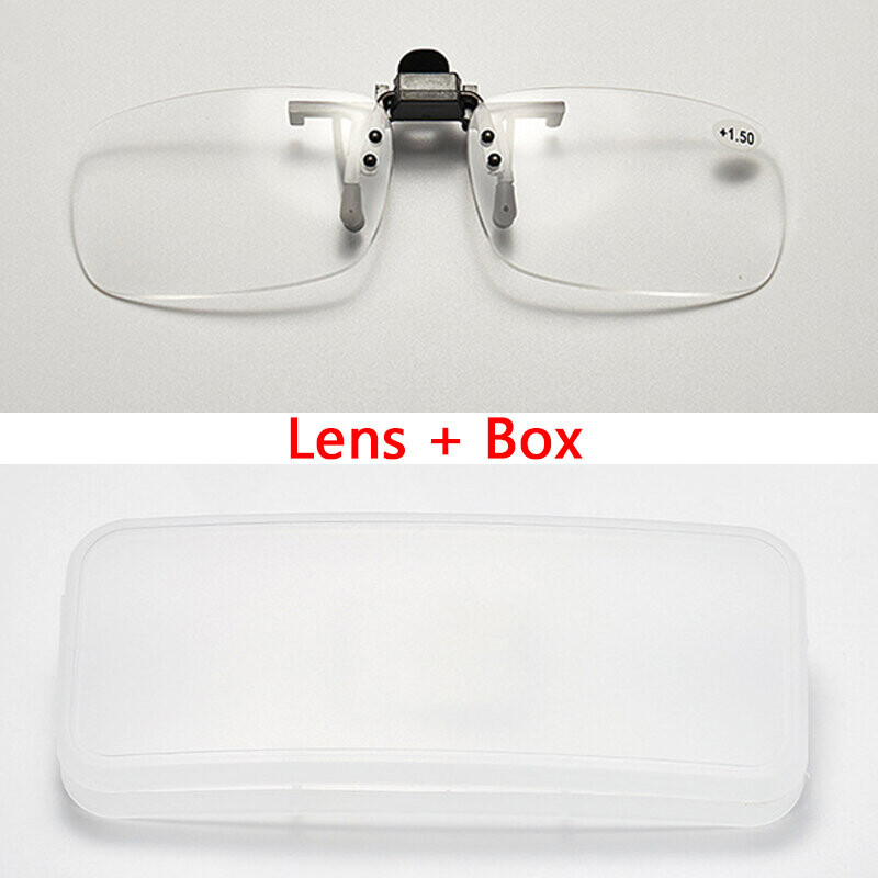 Flip Clip On flip up down Reading Glasses Magnifier Men Women Flip Clip ...