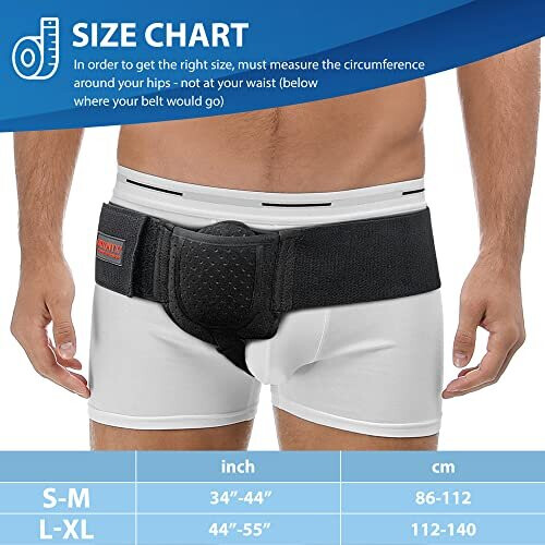 Inguinal Groin Hernia Belt for Men and Women with Removable Compression ...