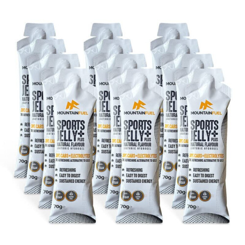 Mountain Fuel Sports Jelly Plus 12 Pack Natural Flavour Isotonic Energy ...