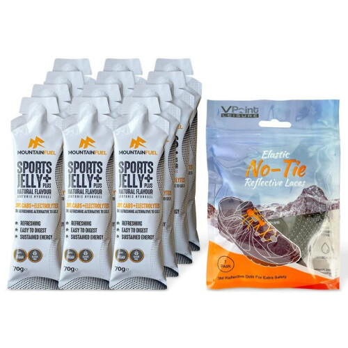 Mountain Fuel Sports Jelly Plus 12 Pack Natural Flavour Isotonic Energy ...