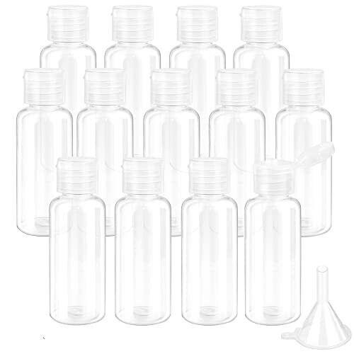12 Packs Clear Travel Bottles Empty Plastic Travel Bottles Containers ...